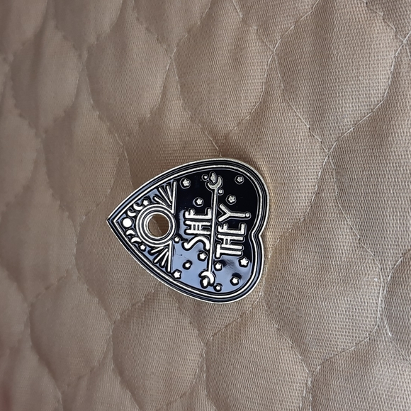 Jewelry | Pronouns Shethey Planchette Pin | Poshmark